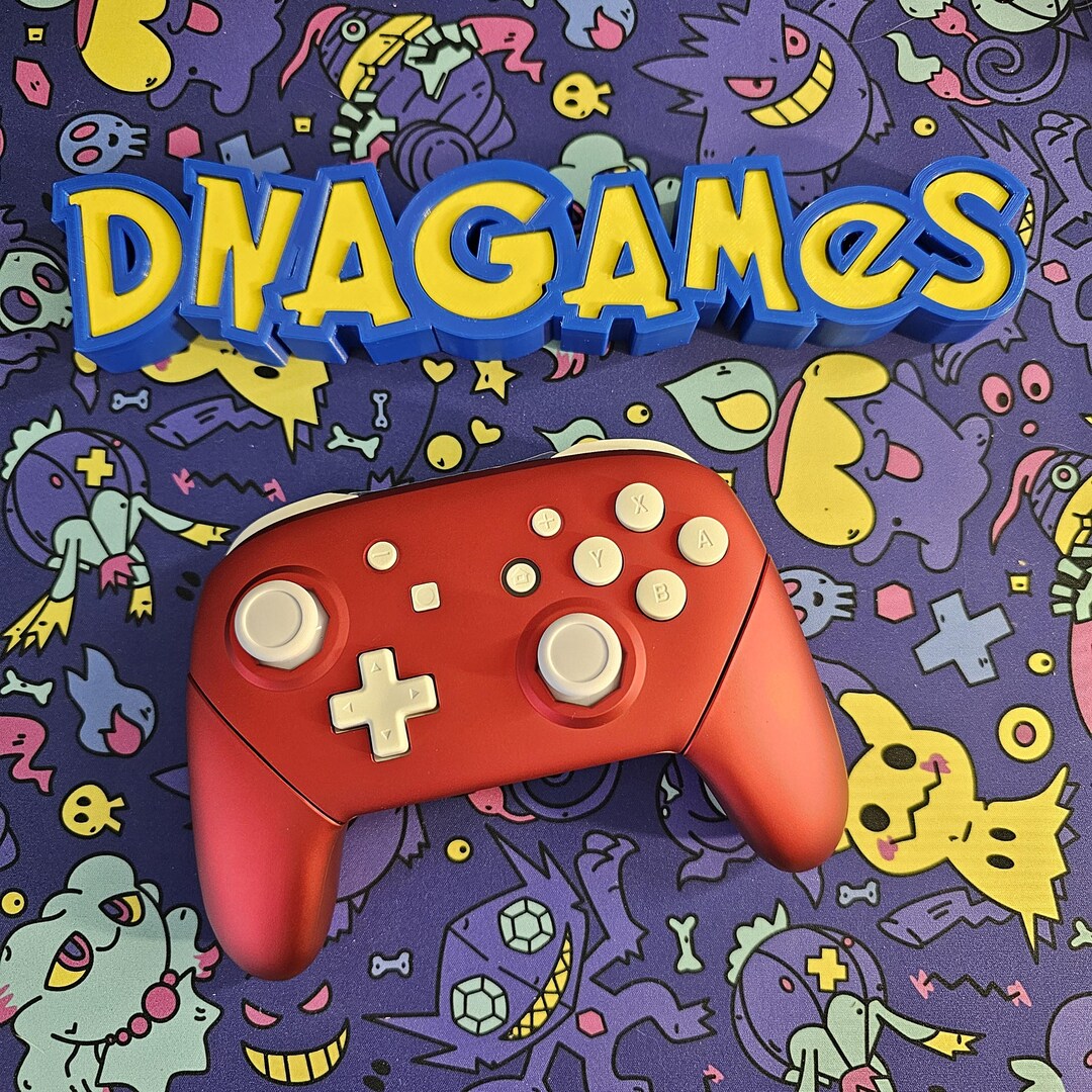 Custom Red & White Nintendo Switch Pro Controller With Octagonal Joysticks - Etsy