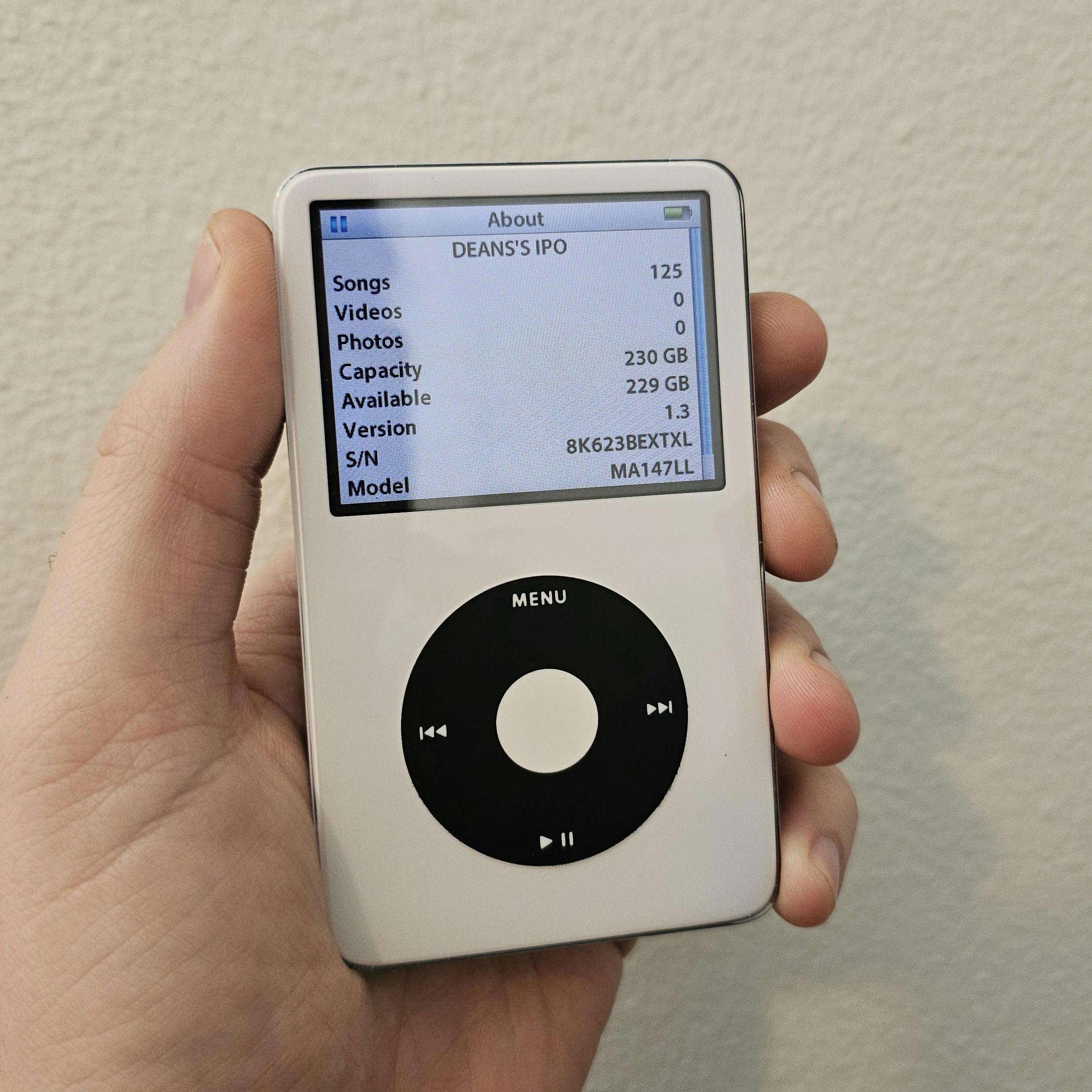 Ipod Classic 5th Generation White & Black (up to 1TB of Storage) - Etsy