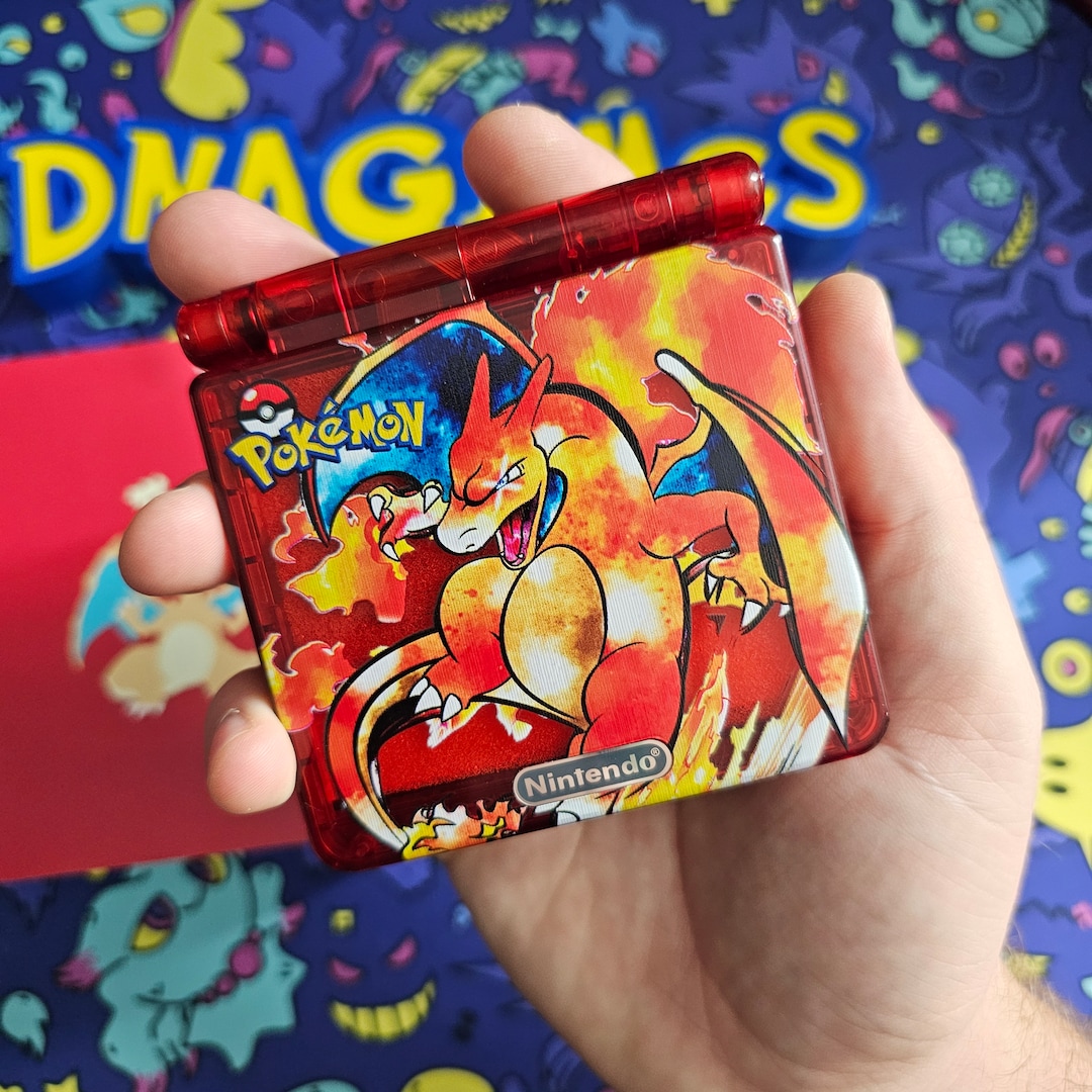 Charizard Pokemon Nintendo Gameboy Advance Gba SP (IPS Screen USB C) - Etsy
