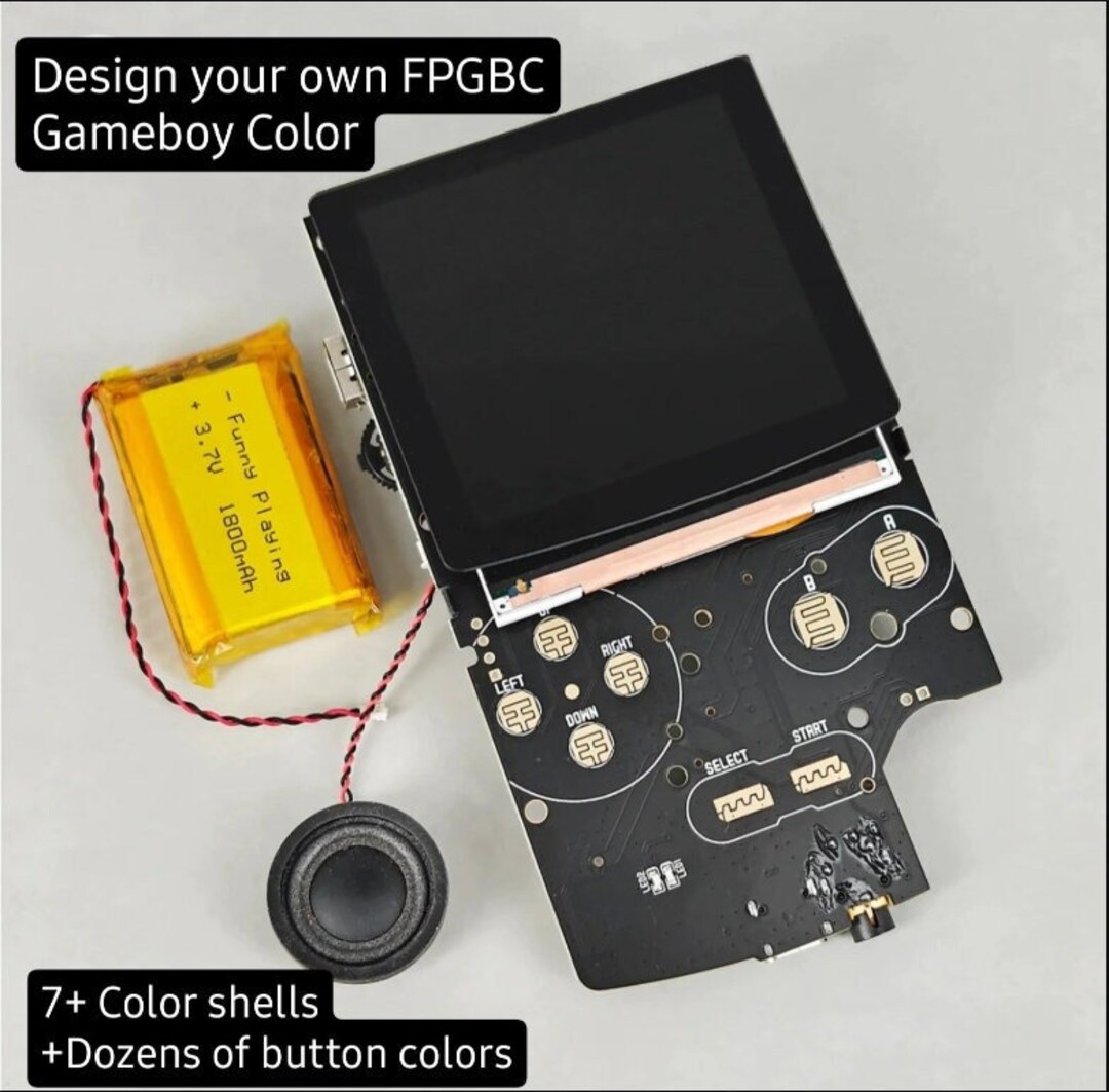 Funnyplaying FPGBC KIT GBC design Your Own Gameboy Color - Etsy