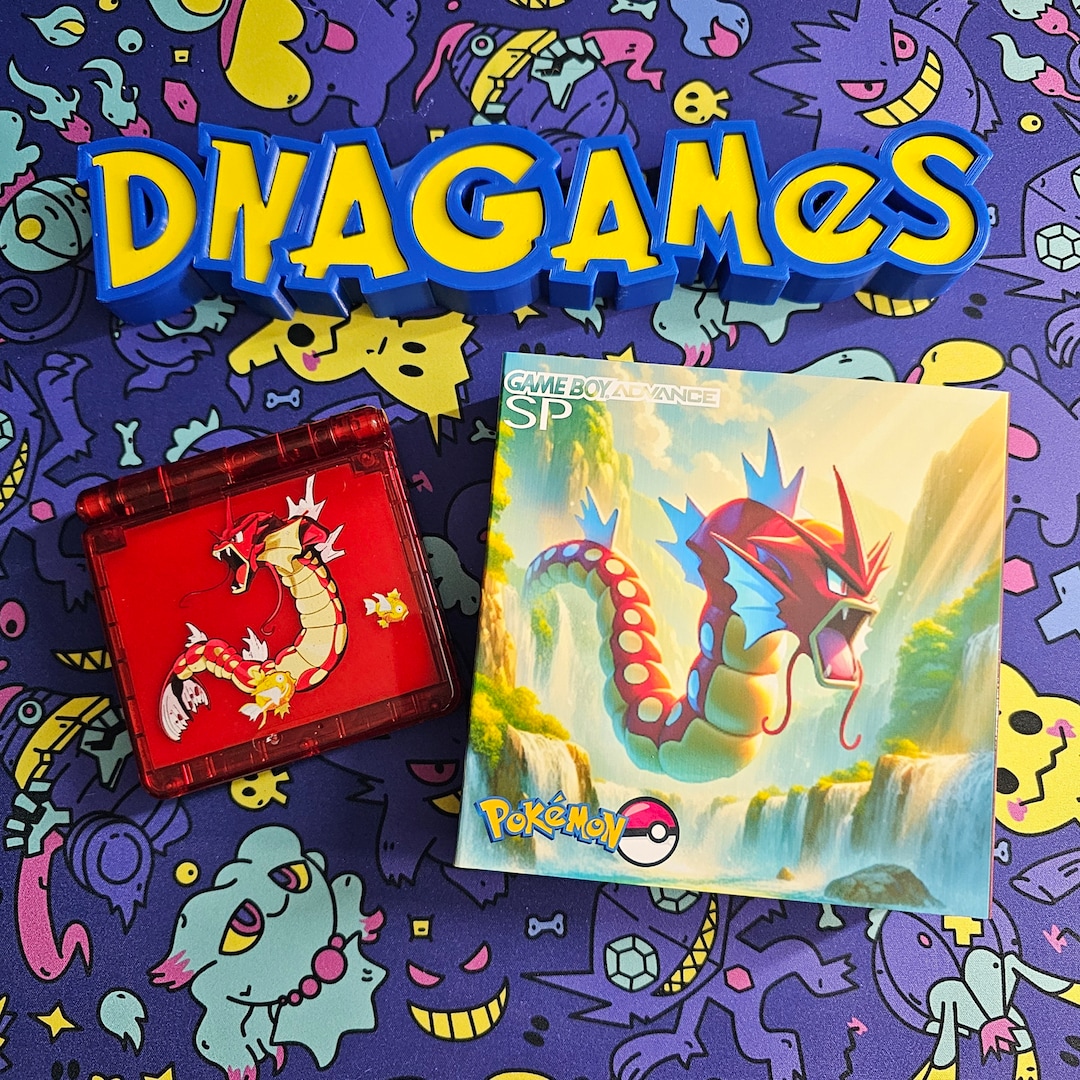 Shiny Gyarados Pokemon Nintendo Gameboy Advance Gba SP (IPS Screen USB ...