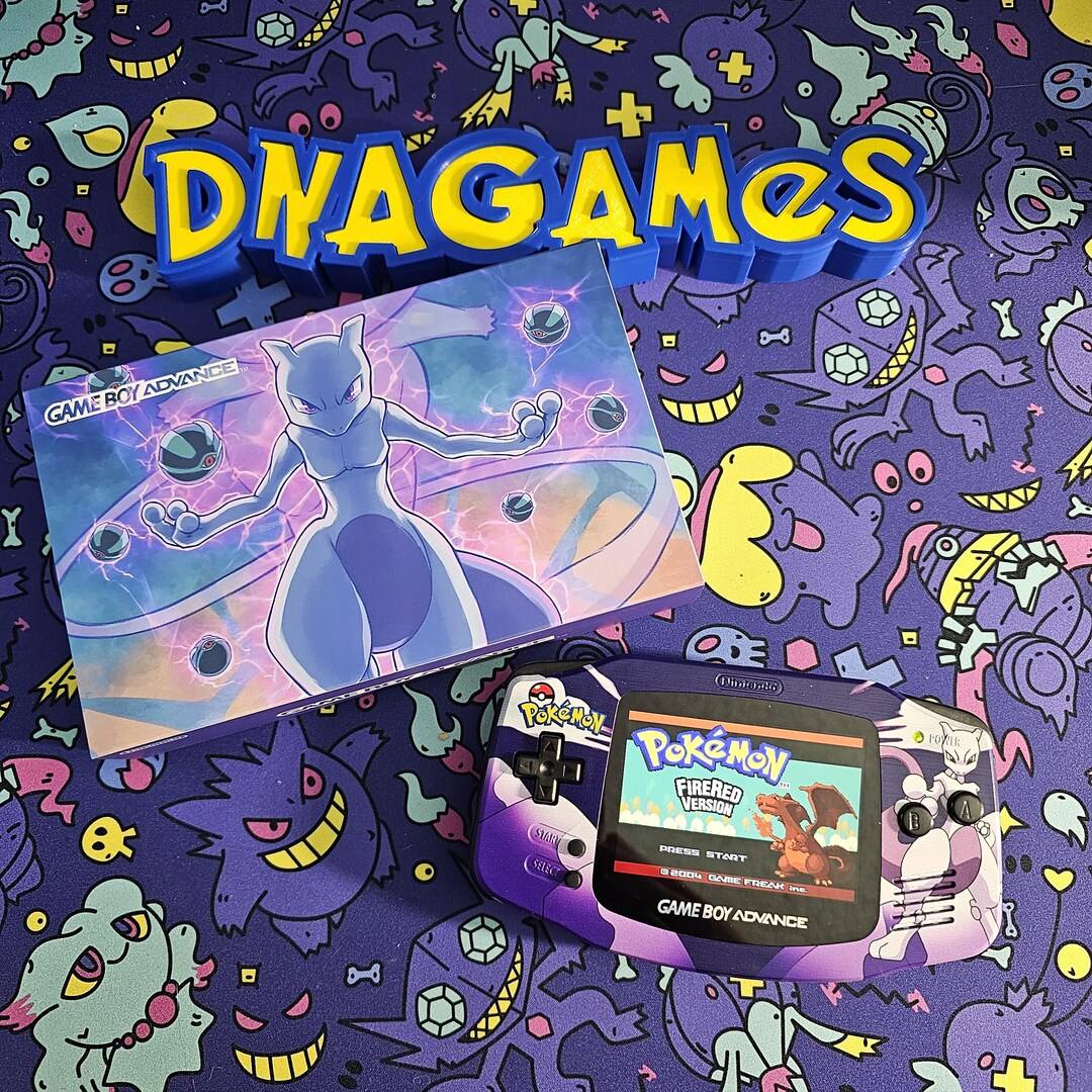 Mewtwo Themed Pokemon Nintendo Gameboy Advance GBA With Funnyplaying ...