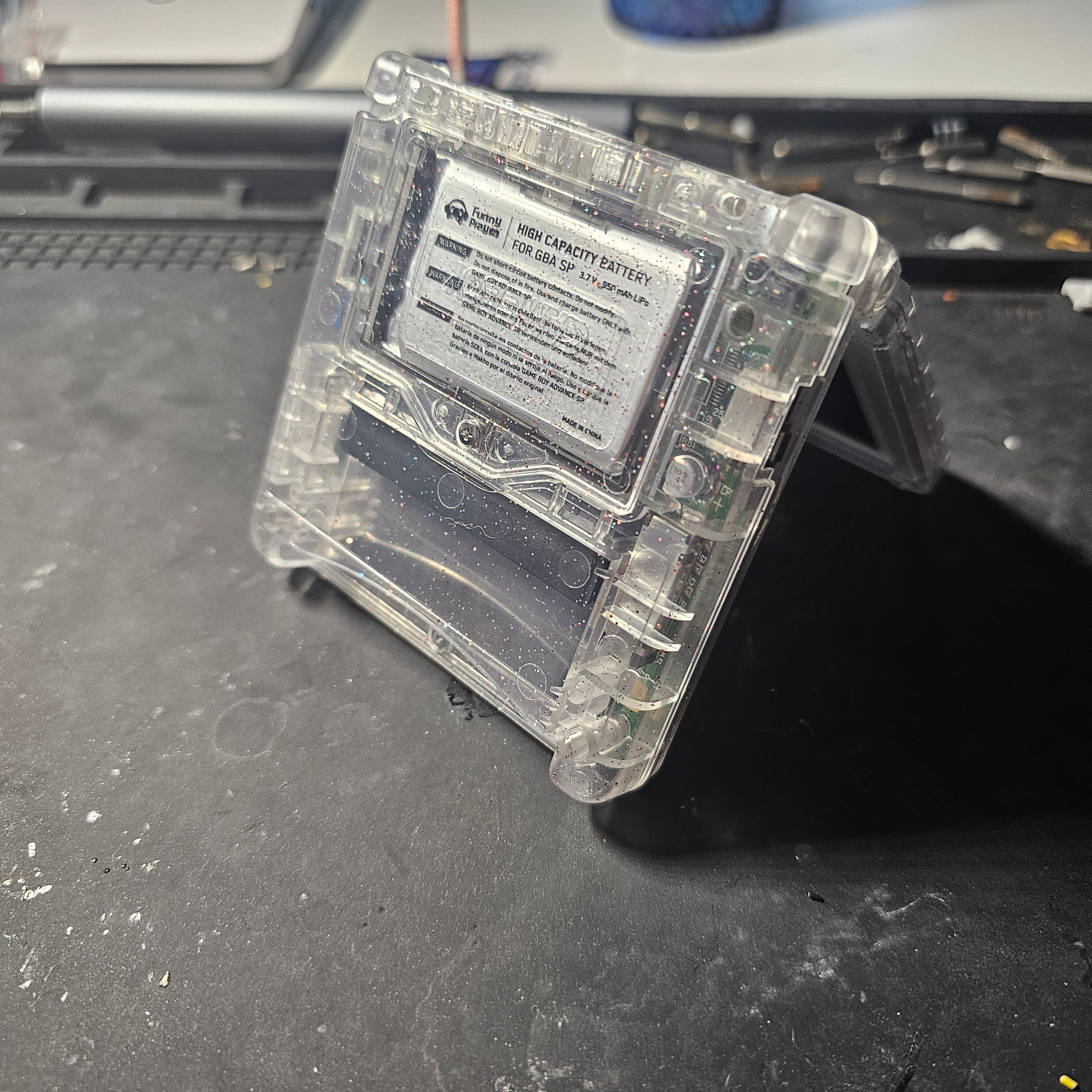 Clear Speckle Nintendo Gameboy Advance Gba SP (IPS Screen USB C) - Etsy