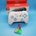 Custom Nintendo Switch Pro Controller white, Heaven Blue Buttons ...