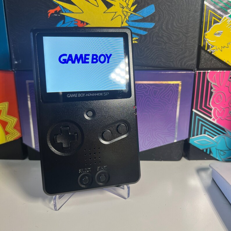 Black on Black Boxy Pixel Metal Gameboy Advance Sp - Etsy