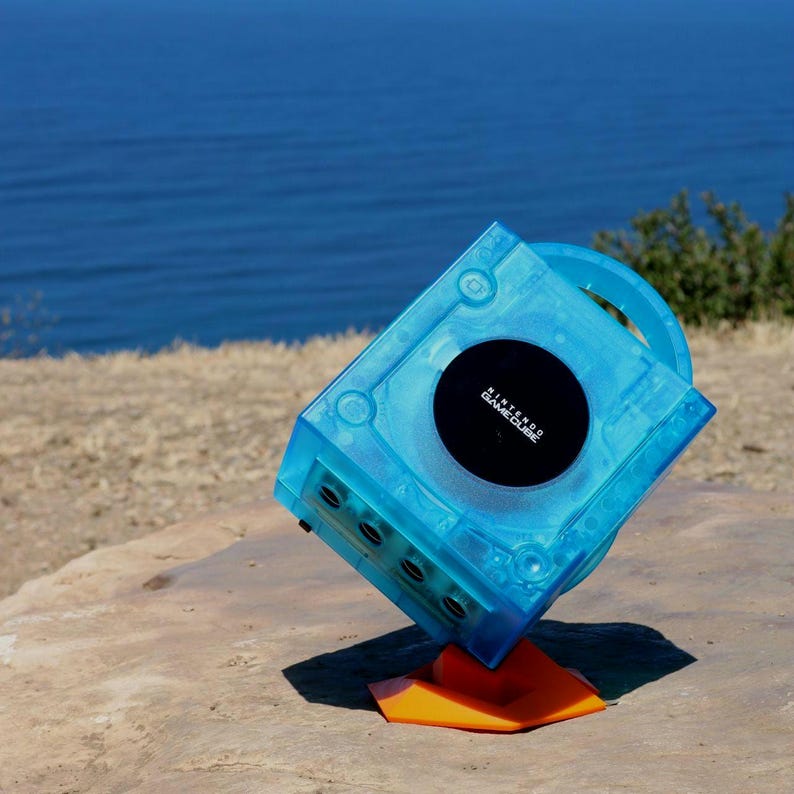 Ice Blue Clear Custom Nintendo Gamecube (HDMI, Bluetooth, Shell Swap ...