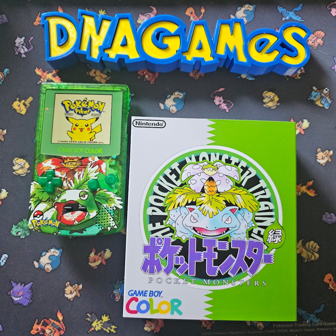 Venusaur Themed Custom Made Nintendo Gameboy Color With Matching Box ...