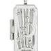 Rectangular Celestial Locket in Silver Tone With Magnet Closure ...