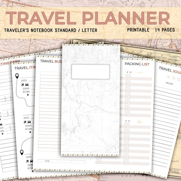 Travel Planner - Etsy