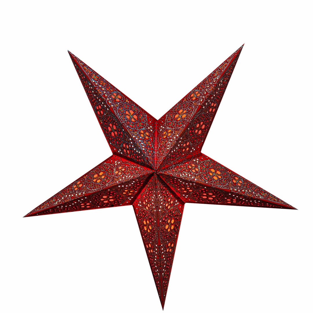 Moulin Rouge Starlight Paper Star, Paper Star 5 With Points, Die-cut ...