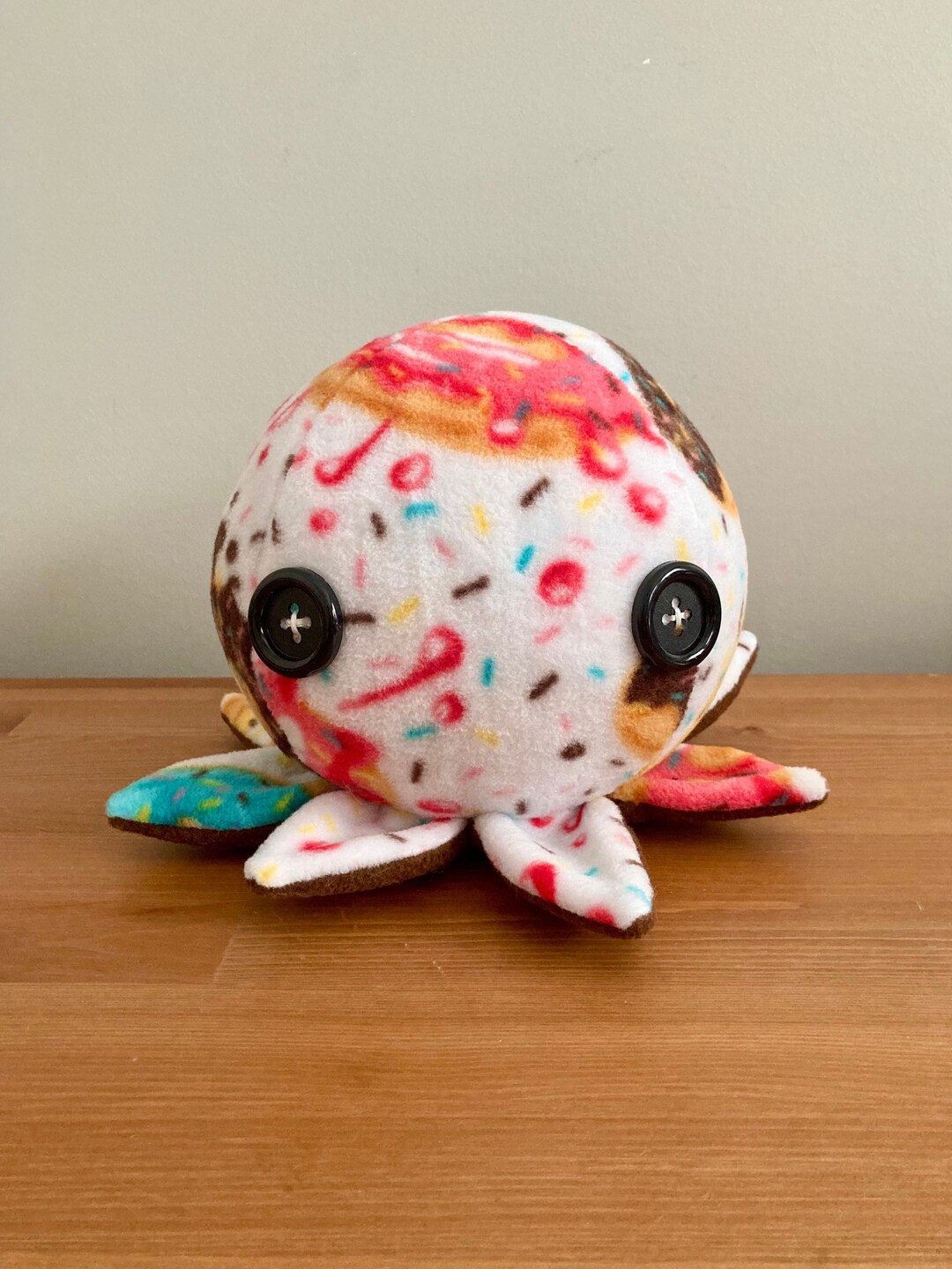 Donut Sprinkle Octopus Plushie Sea Animal Toy - Etsy