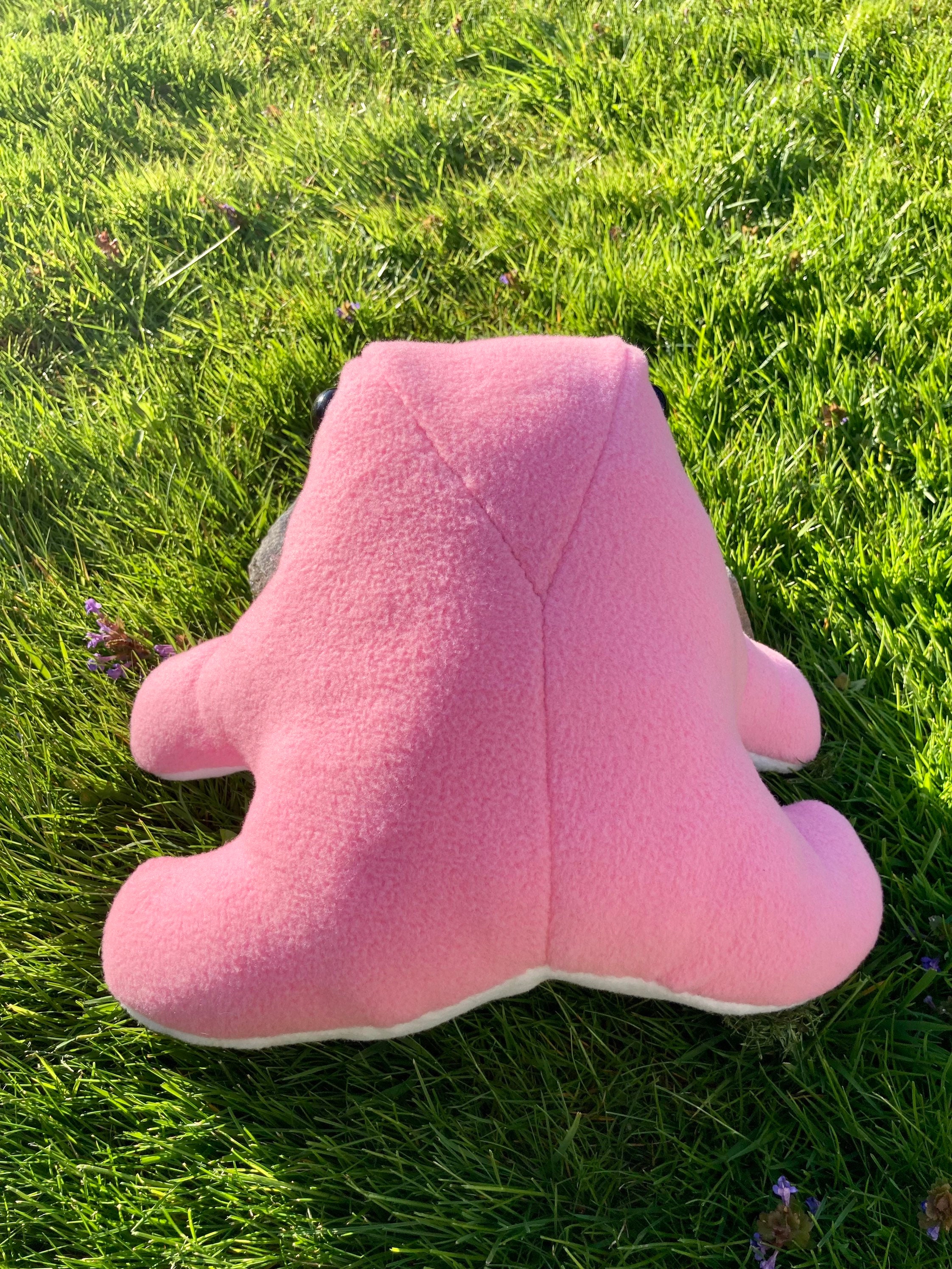 Frog Plushie Pink Toad Plush - Etsy