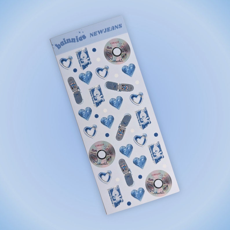 Newjeans Y2K Sticker Sheet - Etsy