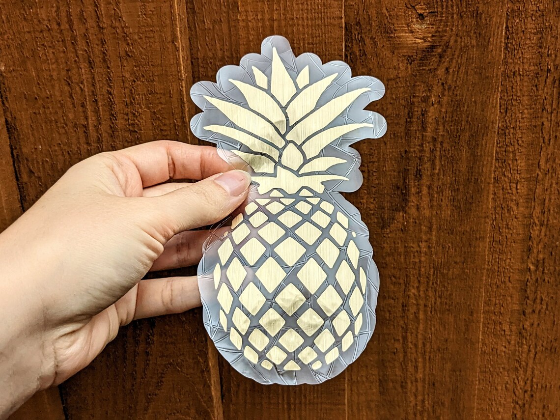 Pineapple Suncatcher Sticker Sun Catcher Rainbow Pineapple - Etsy