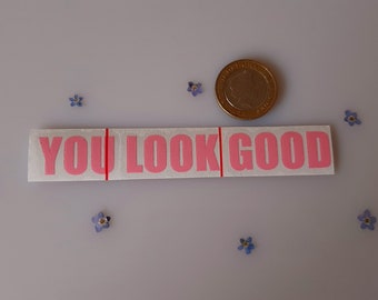 Smile You Look Good Car Mirror Decal Vinyl Sticker | Etsy UK