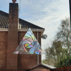 Suncatcher Rainbow 15 Triangle Stickers Sun Catcher Prism Windows Film ...