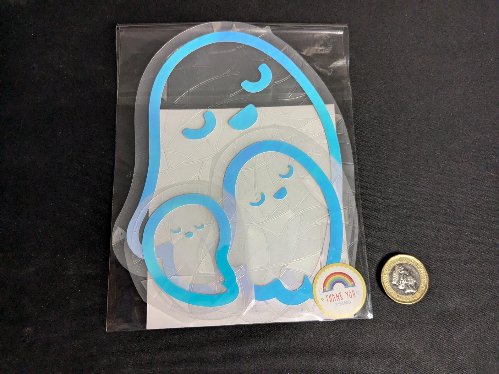 Adorable Boo Ghost Suncatcher Stickers Spooky Sun Catchers Rainbow ...