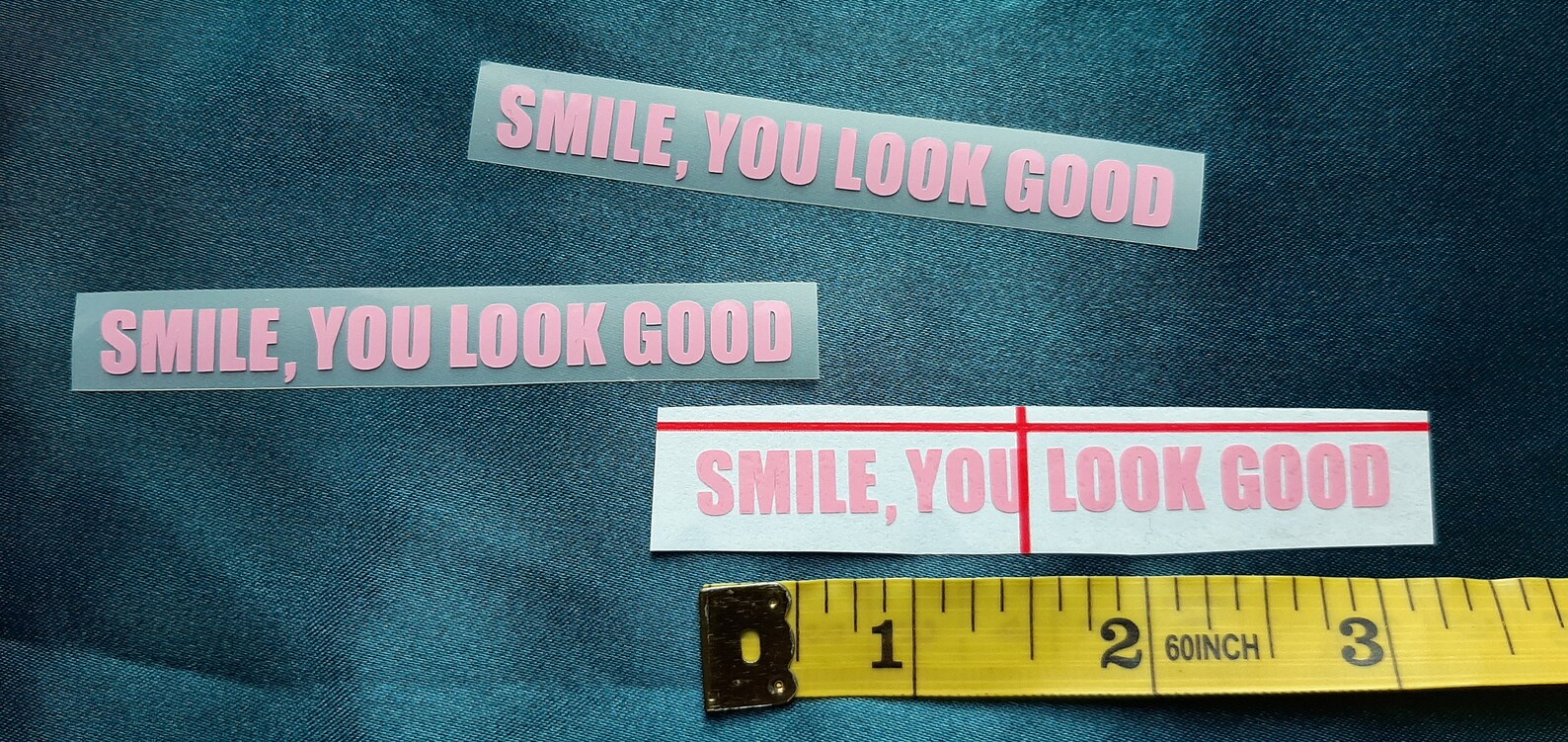 Smile You Look Good Car Mirror Decal Vinyl Sticker Positive - Etsy UK