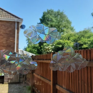Rainbow Suncatcher Sticker, 3 Mix Clouds Rainbow Maker Sun Catcher for ...