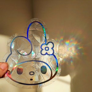 Cats Rainbow Suncatcher Stickers Pikachiu Hell Kitti Sanri Sonickk AC ...
