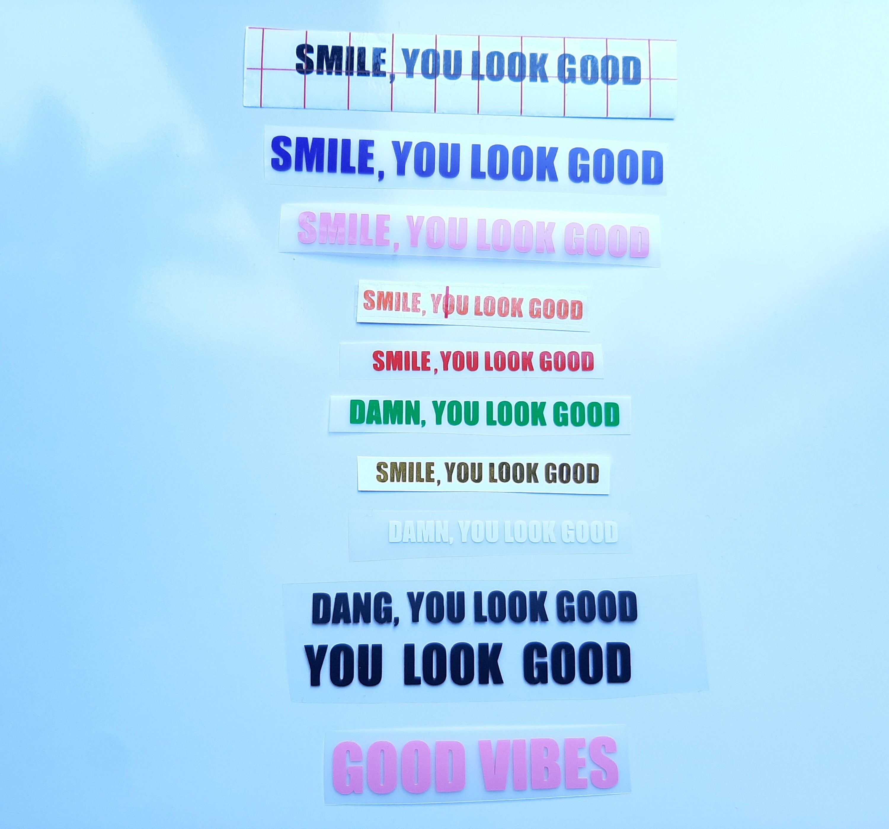 Smile You Look Good Car Mirror Decal Vinyl Sticker Positive - Etsy UK