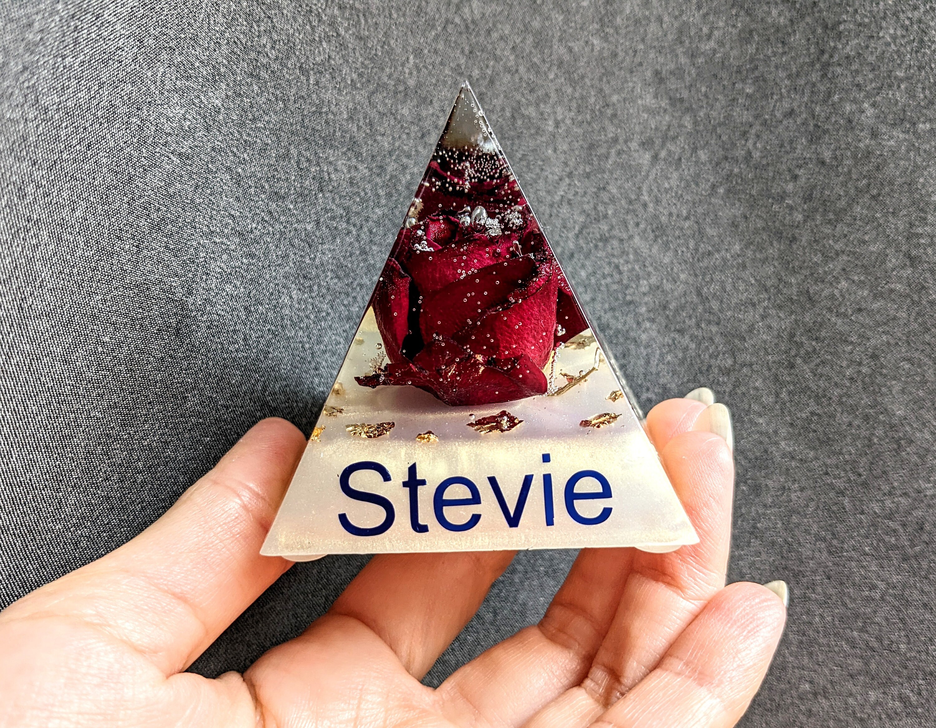 Resin Pyramid Gift Custom Paperweight Pyramid Giza.real Red - Etsy UK
