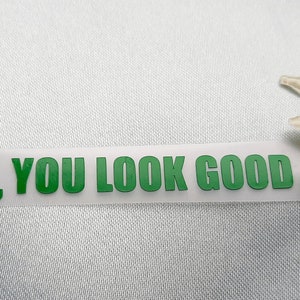 Smile You Look Good Car Mirror Decal Vinyl Sticker | Etsy UK