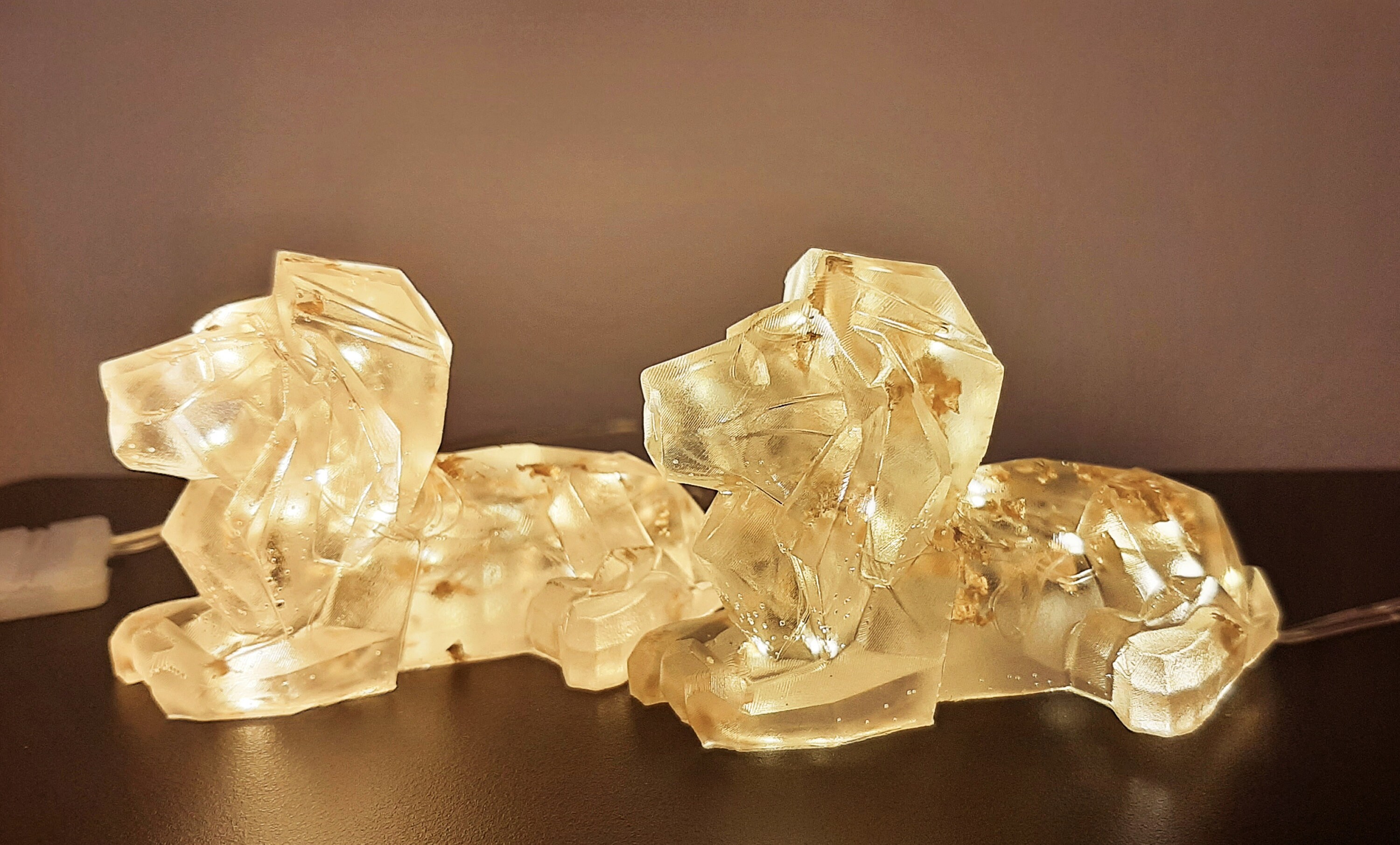 Resin Light up Lamp Iconic Lion Statuette Night Light.zodiac | Etsy UK