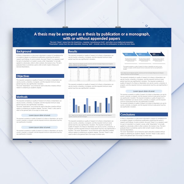 Scientific Research Poster Template - Etsy
