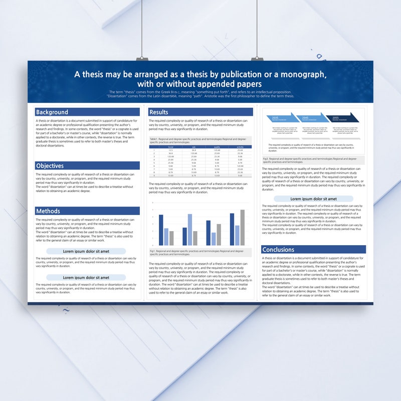 Scientific Research Poster Template - Etsy