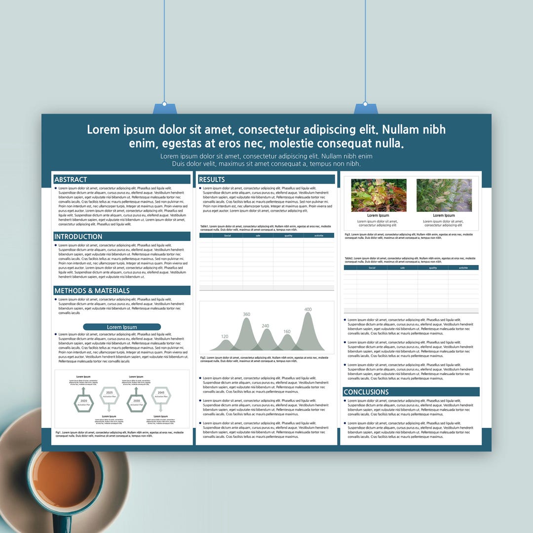 Scientific Research Poster Template: Academic Landscape Design ...