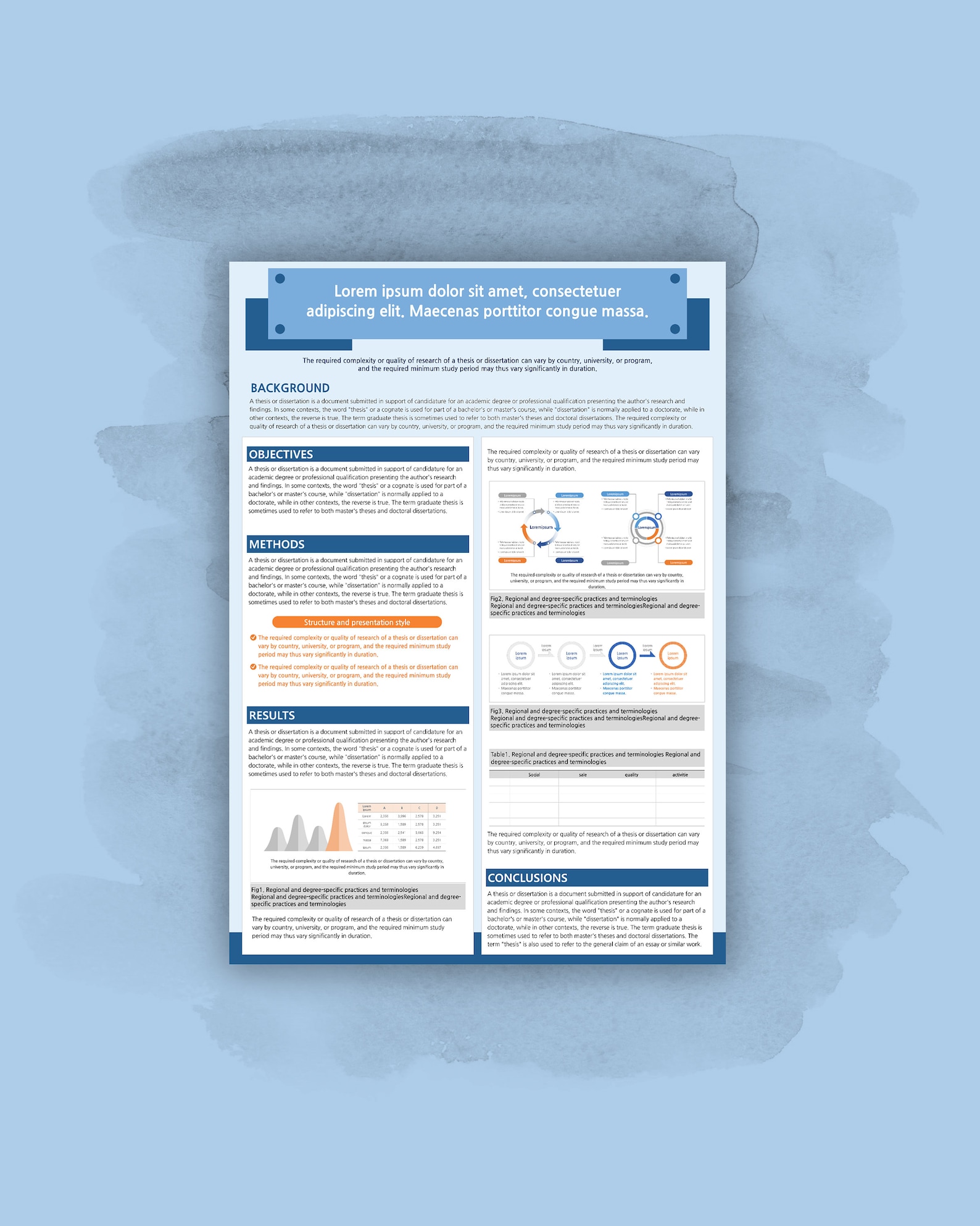 A0 Academic Poster Template: Scientific Conference Powerpoint (PPTX) - Etsy