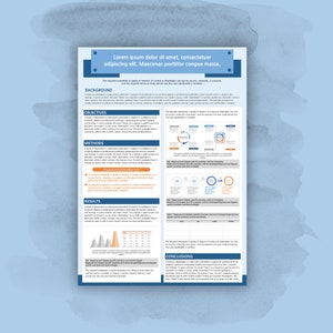 A0 Academic Poster Template: Scientific Conference Powerpoint (PPTX) - Etsy
