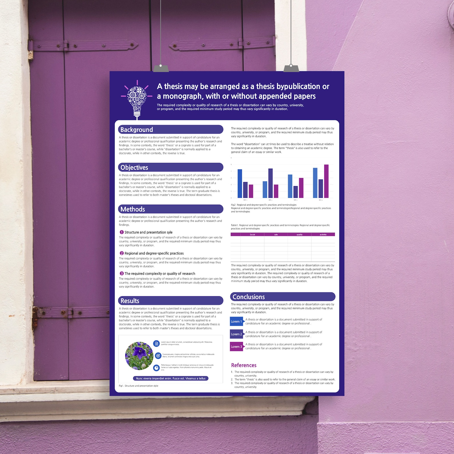 Academic Poster Template: Scientific Research Powerpoint (A0 Portrait ...
