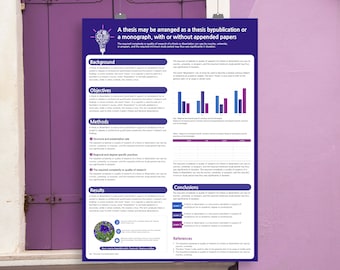 A0 Academic Poster Template / Scientific Poster Template / MS ...