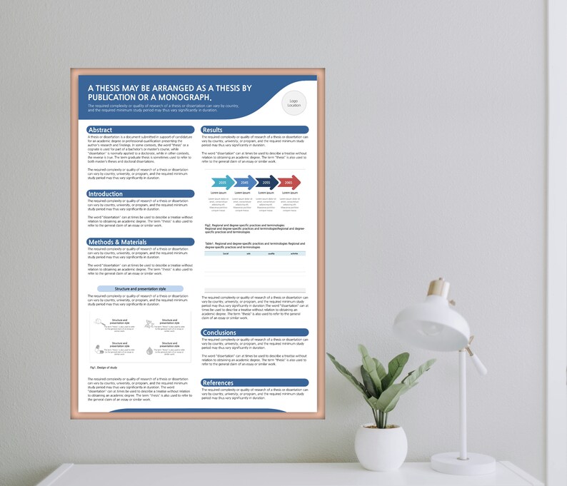 A0 Academic Poster Template: Scientific Research Powerpoint (PPTX File ...