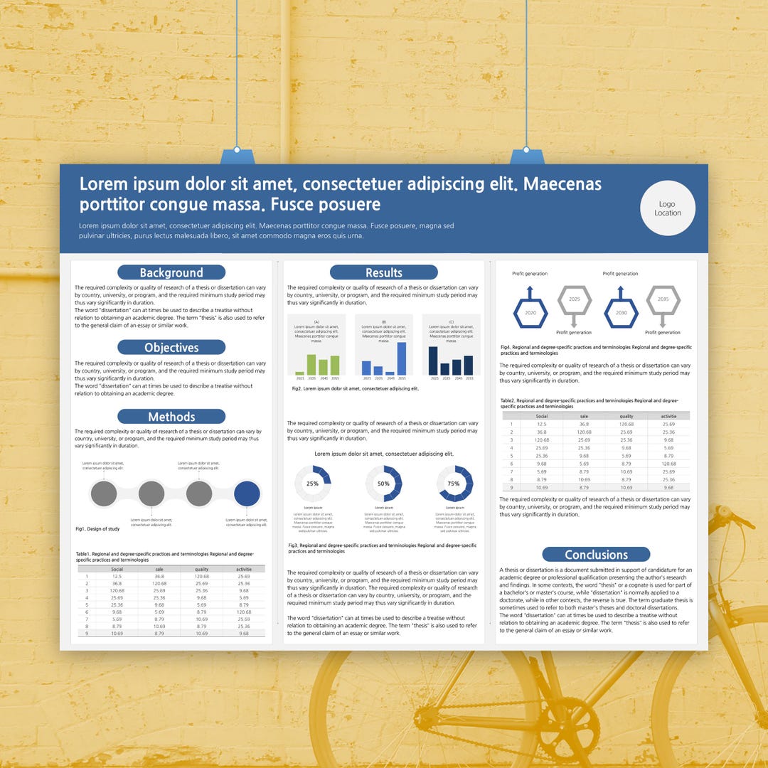 Scientific Research Poster Template: Landscape Design 48x36inches (PPTX ...