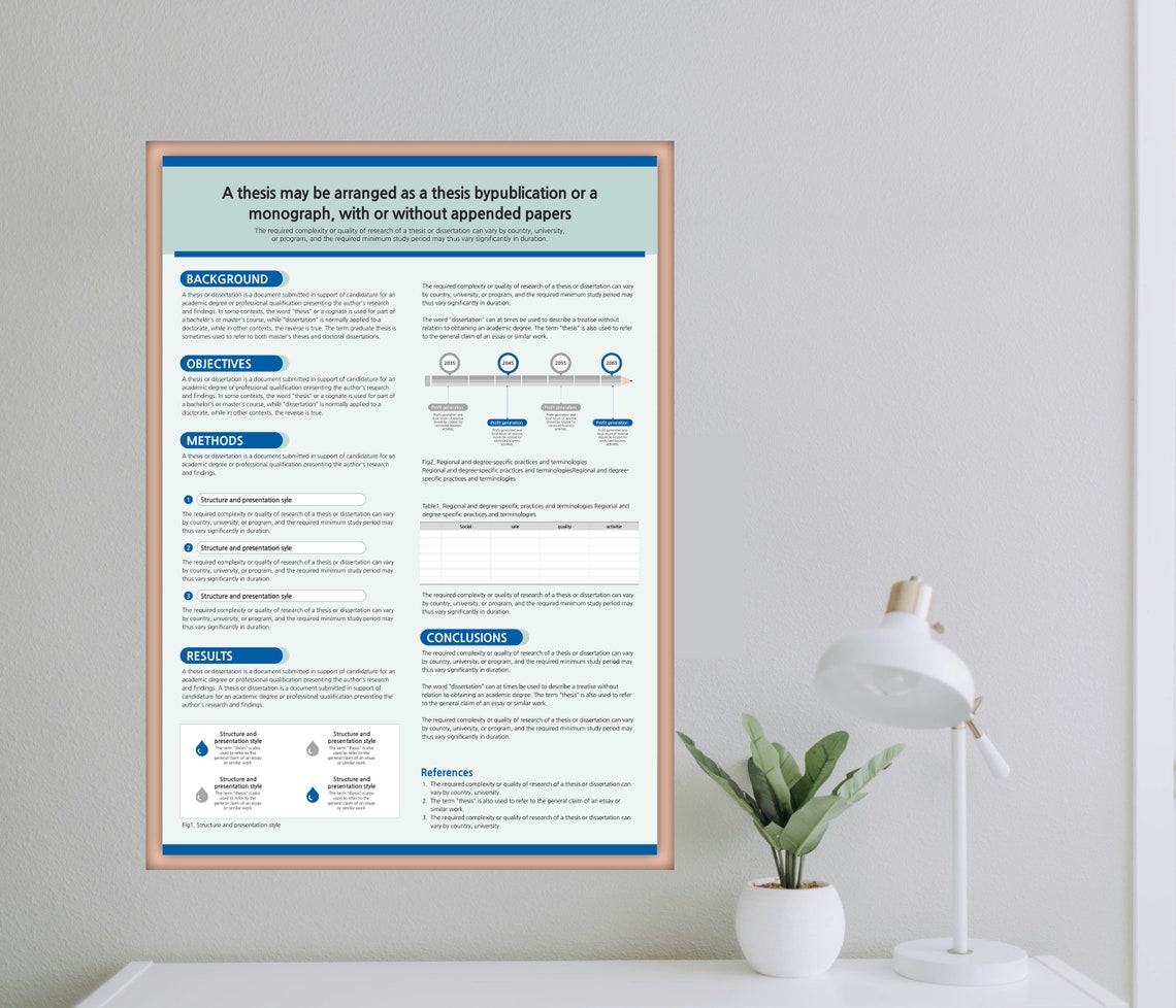 A0 Academic Poster Template / Scientific Poster Template / MS ...