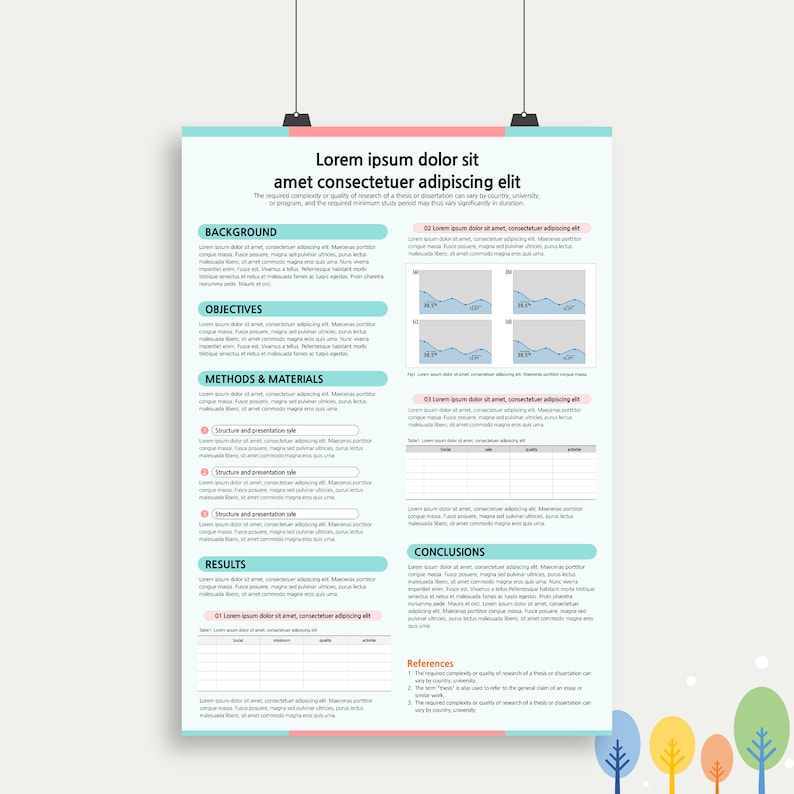 A1 Scientific Research Poster Template: Portrait Powerpoint (.PPTX) - Etsy
