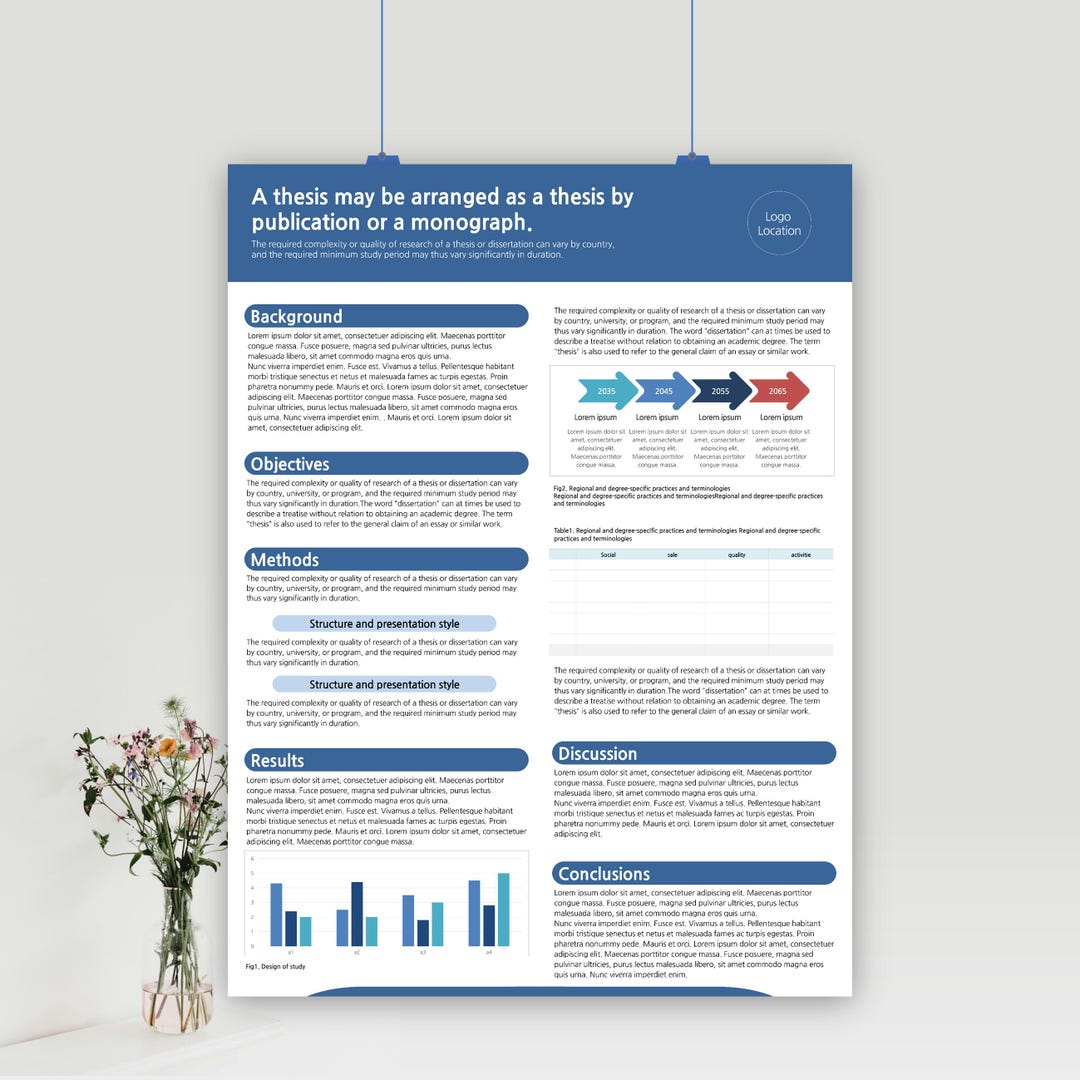 Research Poster Template: Scientific Powerpoint Design (36x48 Inches ...