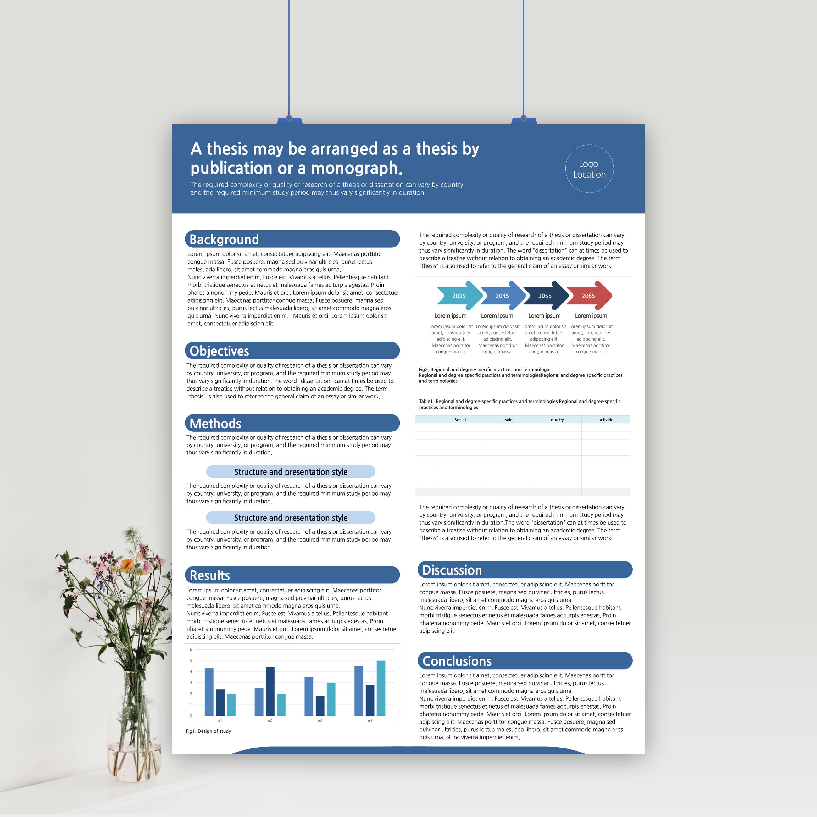 Research Poster Template: Scientific Powerpoint Design (36x48 Inches ...