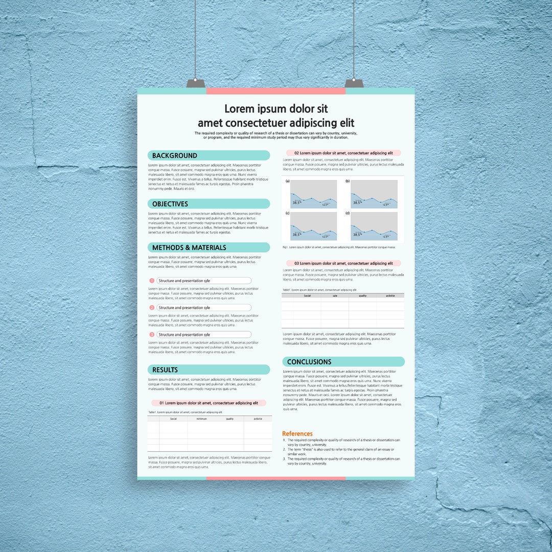 A0 Academic Poster Template / Scientific Poster Template / MS ...