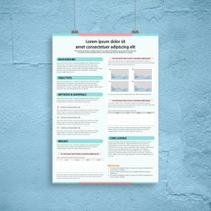 A0 Academic Poster Template / Scientific Poster Template / MS ...