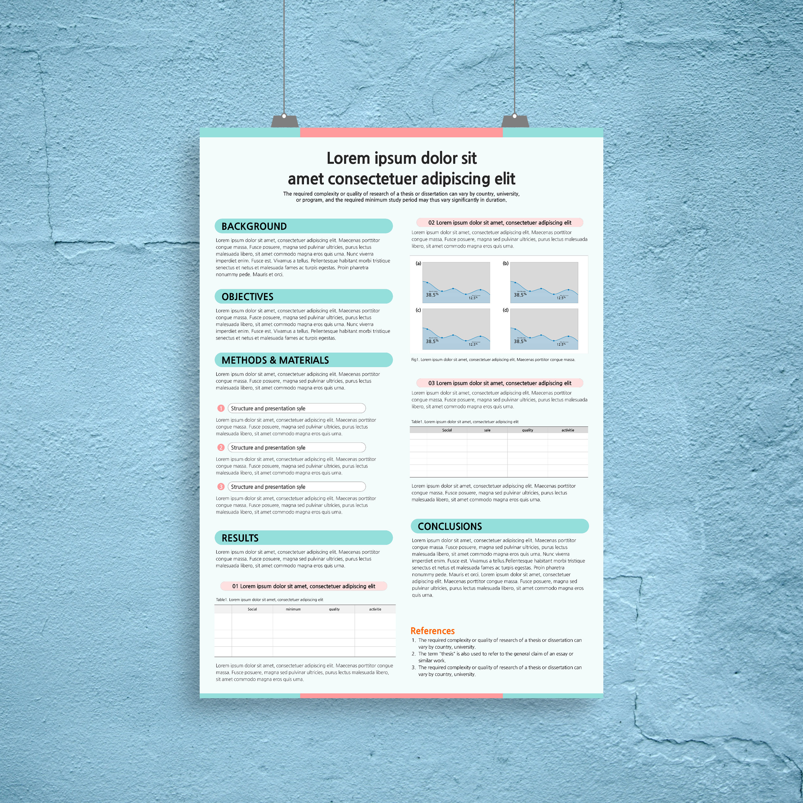 A0 Academic Poster Template / Scientific Poster Template / MS ...