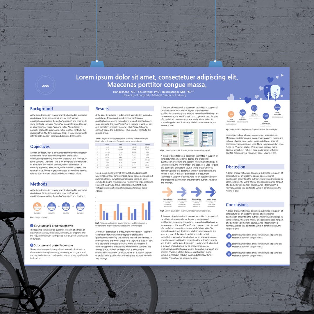 Scientific Research Poster Template: Landscape Powerpoint (48x36 Inches ...