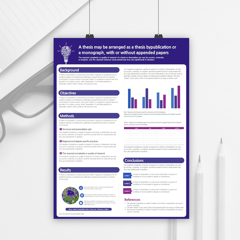 Scientific Research Poster Template: Portrait Powerpoint (36x48 Inches ...