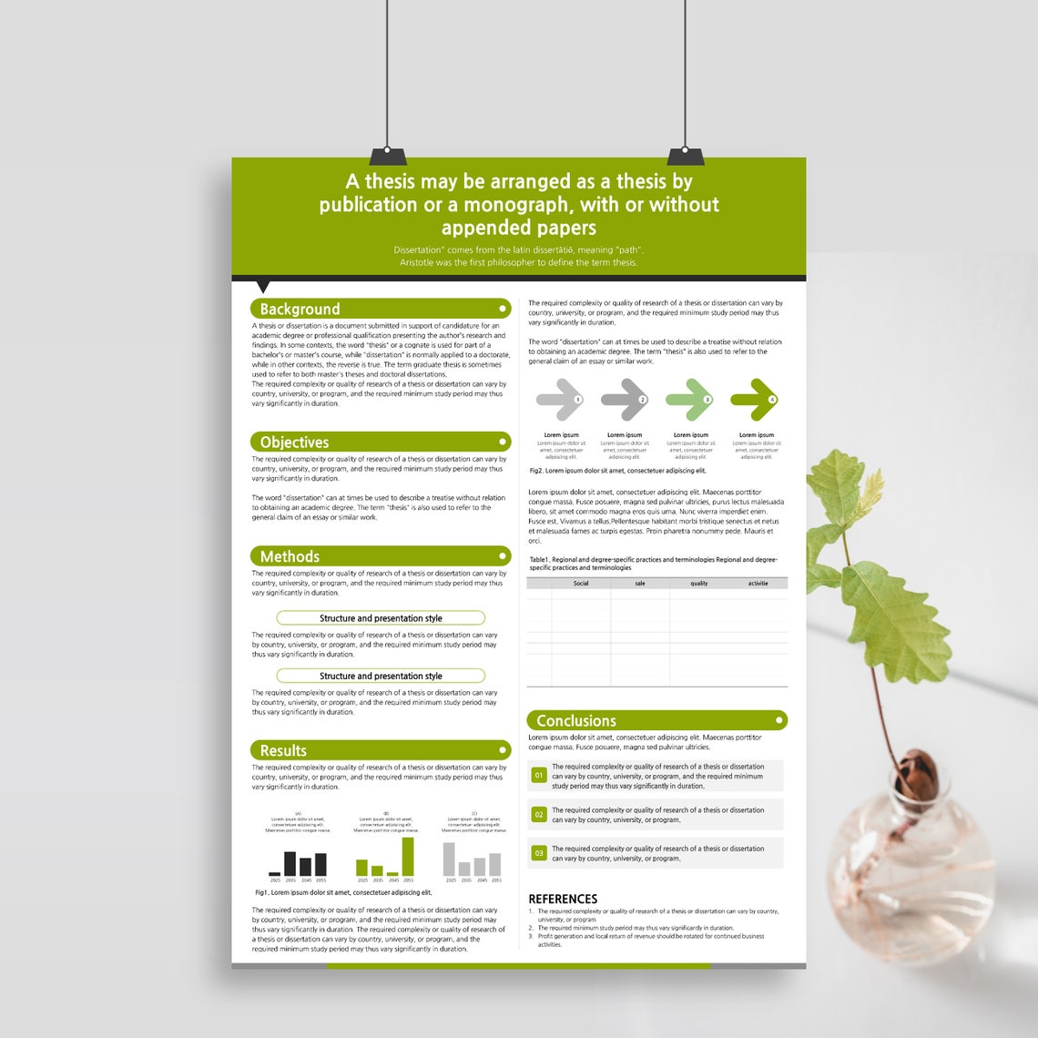 Attractive A0 Academic Poster Template / Scientific Poster Template ...