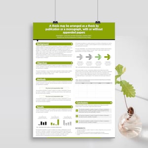 Attractive A0 Academic Poster Template / Scientific Poster Template ...