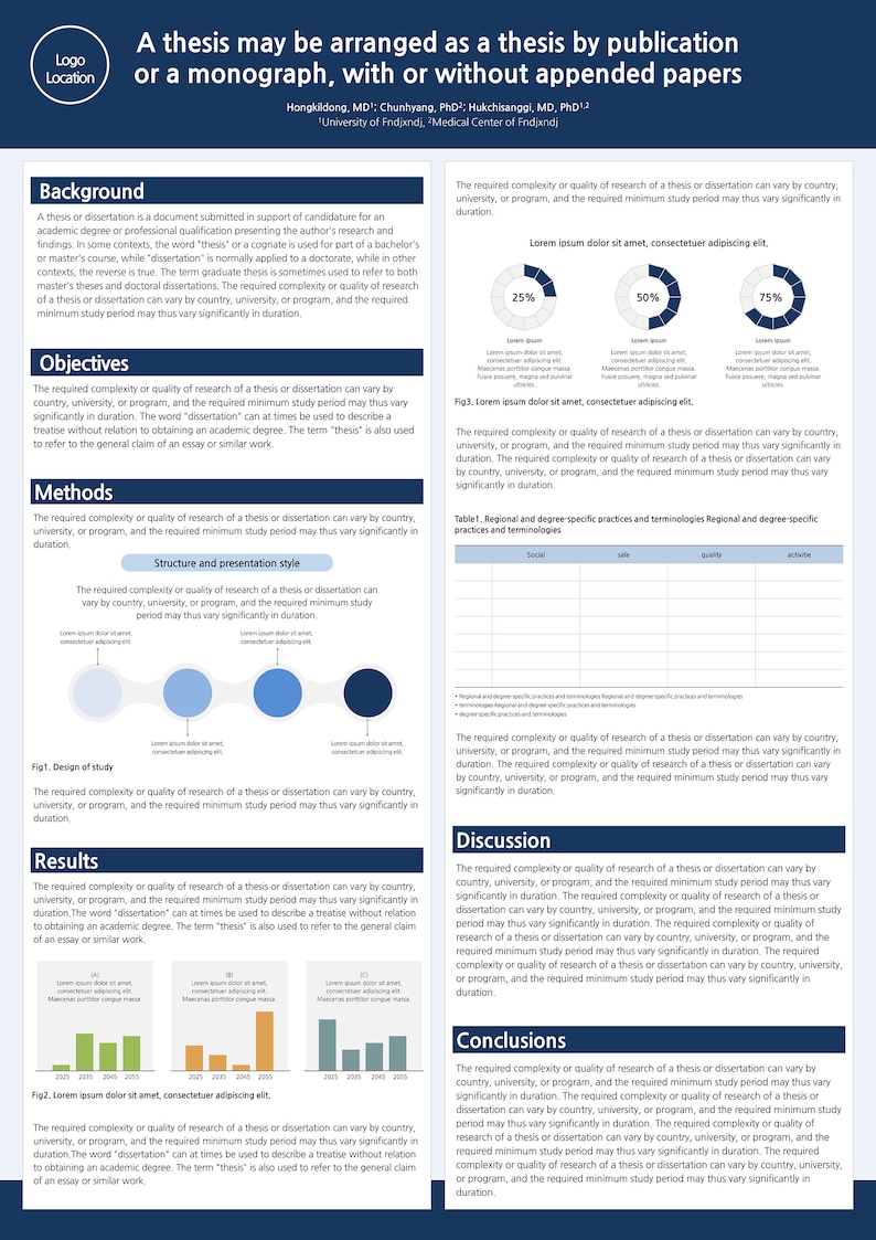 Attractive A0 Academic Poster Template / Scientific Poster Template ...