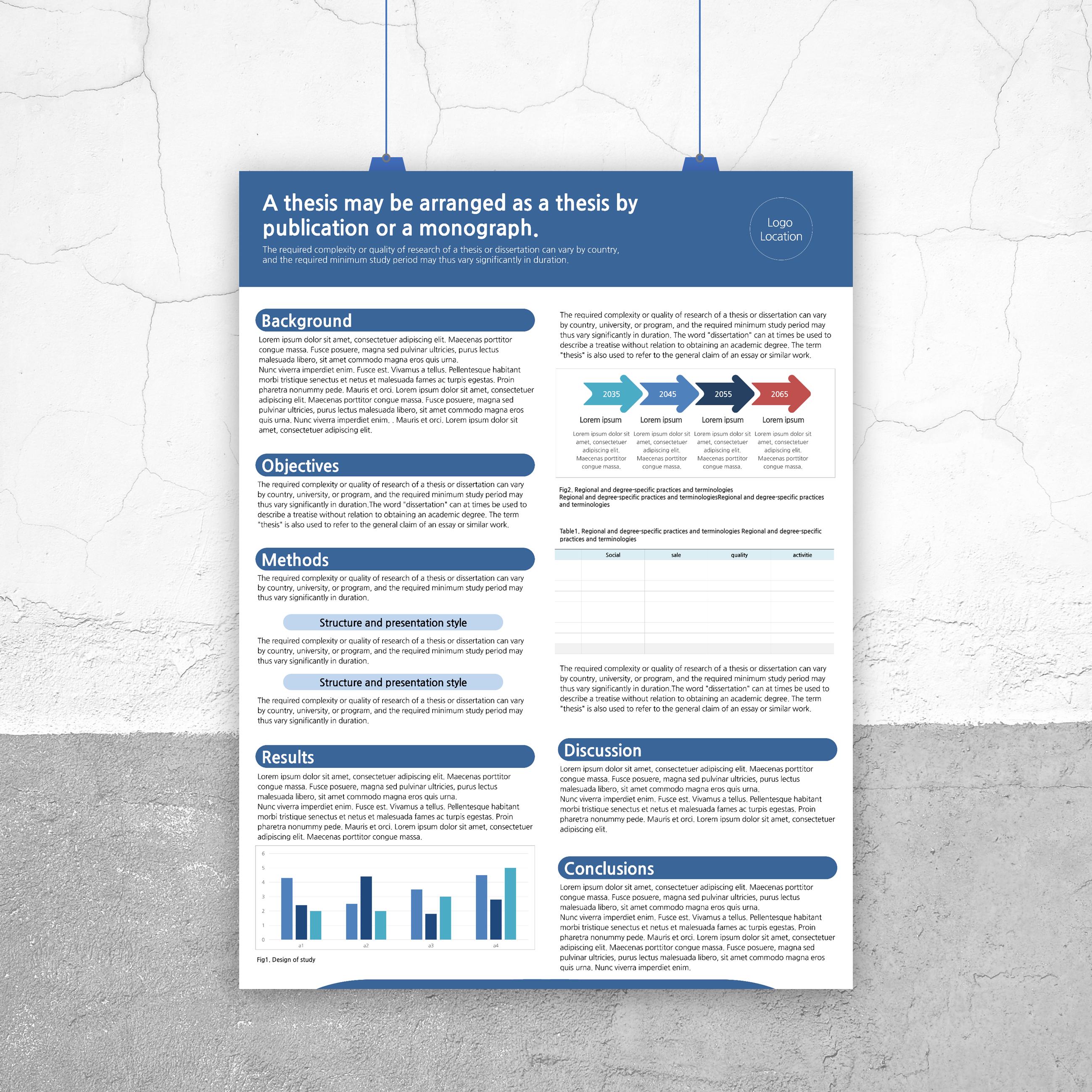 Research Poster Template: Scientific Powerpoint Design (36x48 Inches ...